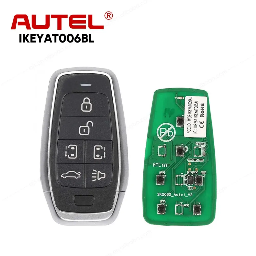 Autel IKEYAT006BL IKEY 6 Buttons Smart Universal Key Used with Altra ...