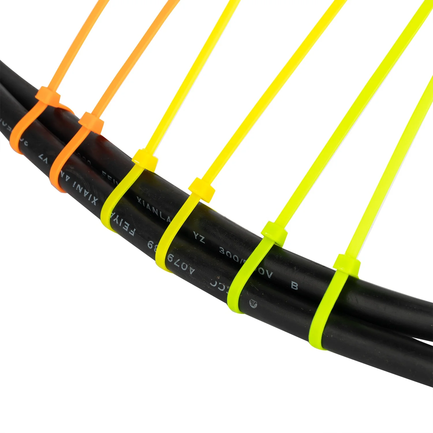 Self-locking Nylon 66 Cable Tie Free Sample 3.6x120mm Multi Color - Buy ...