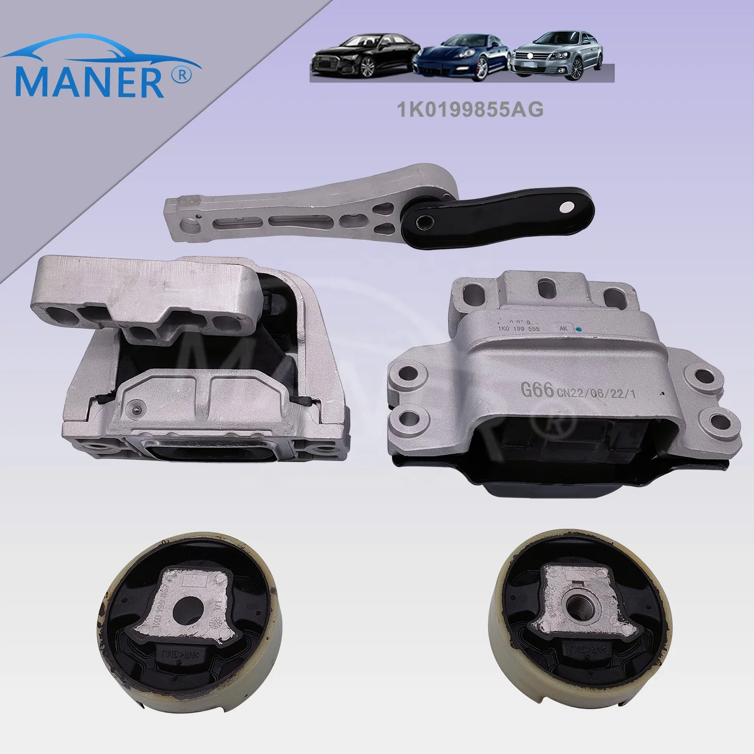 Maner 1k0199855ag Engine Spare Parts Upper Right Engine Mount For Vw ...
