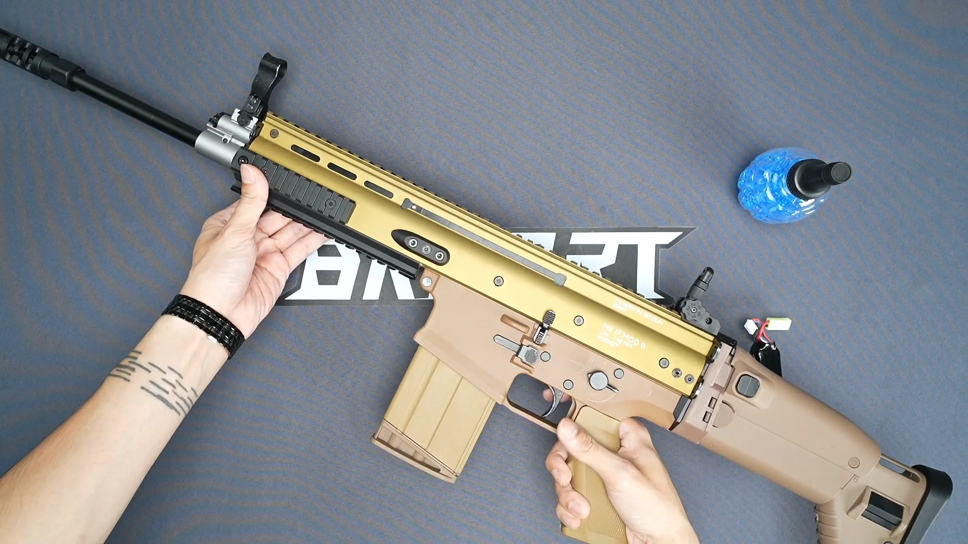 Electric Splatter Ball Gun Outdoor Battle Game Shooting Gun Toys Gel ...