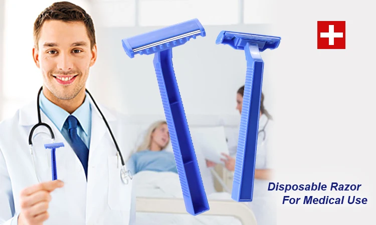 Medical Razor With Comb Stainless Steel Razor Blade Twin Blade Mens ...