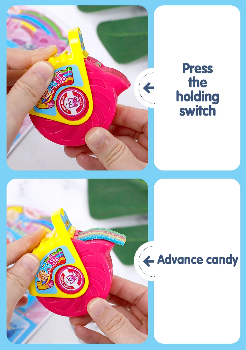 Custom Asian 35g Colorful Round Packaging Sweet Fudge Fruit Roll Ups ...