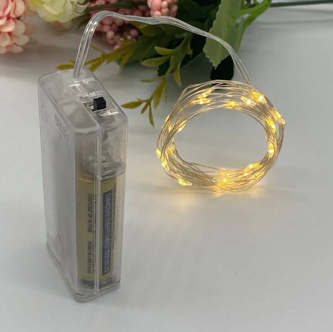 1m 2m 3m 5m 10m 2aa 3aa Battery Box Copper Fairy String Lights Craft ...