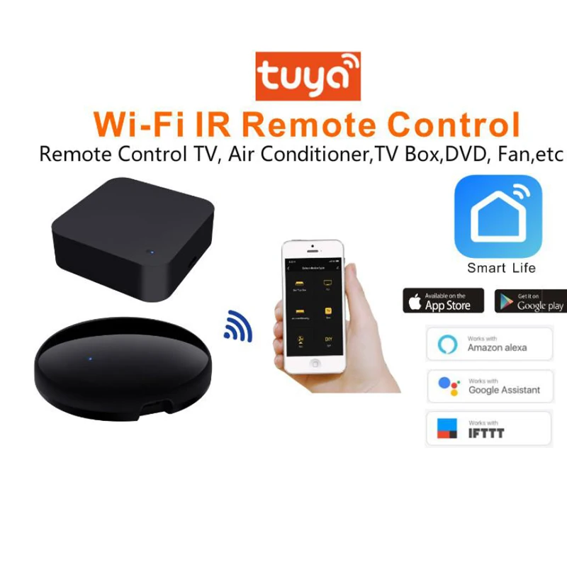 Alexa Ir Sensor Google Smart Home Wifi Ir Remote Control Infrared Tuya ...