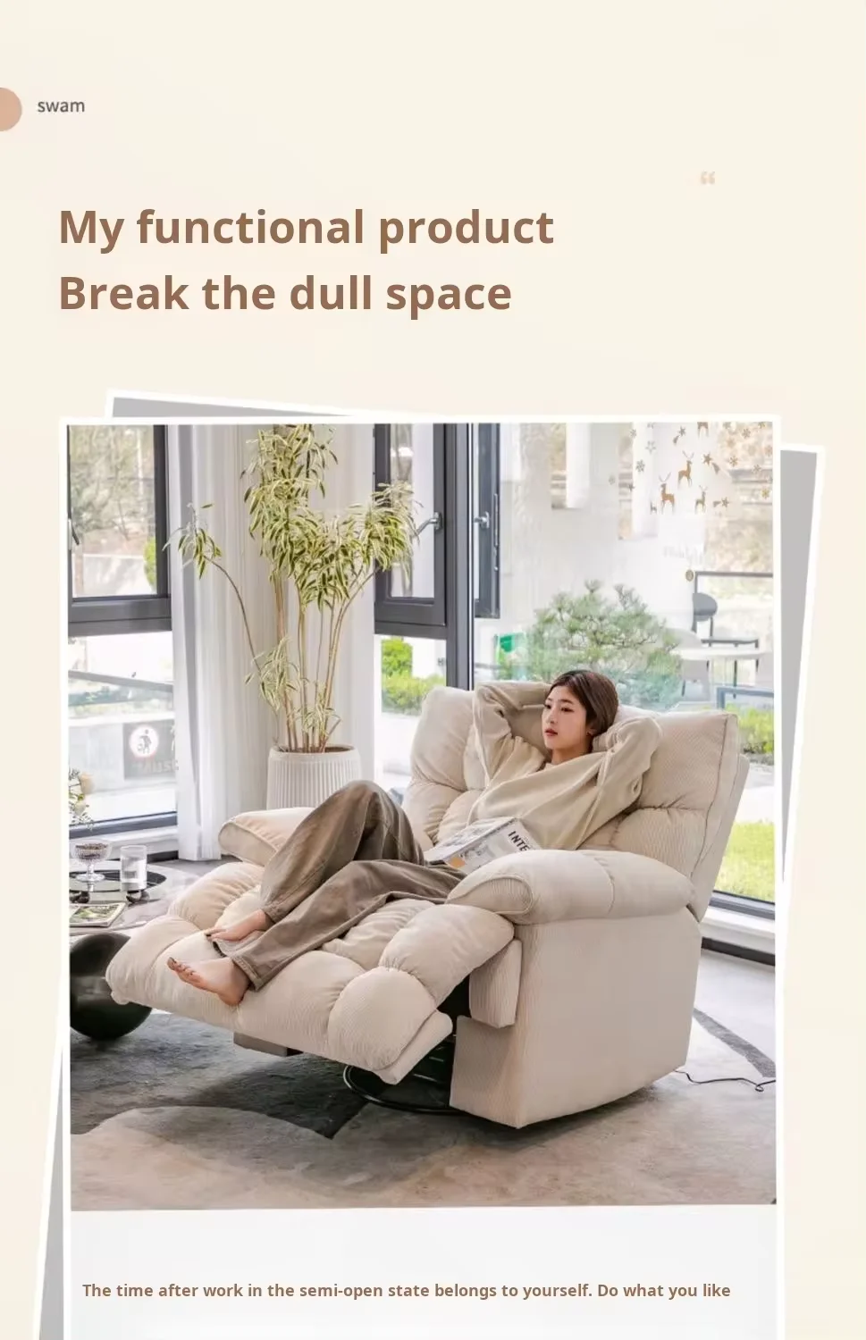 Luxury Space Capsule Lounger Sofa Chair - Modern Living Room Furniture ...