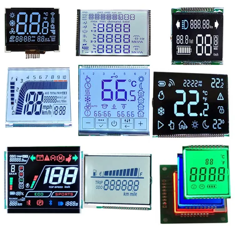 Factory Customized Size 7 Segment Monochrome Touch Lcd Display Tn Htn ...