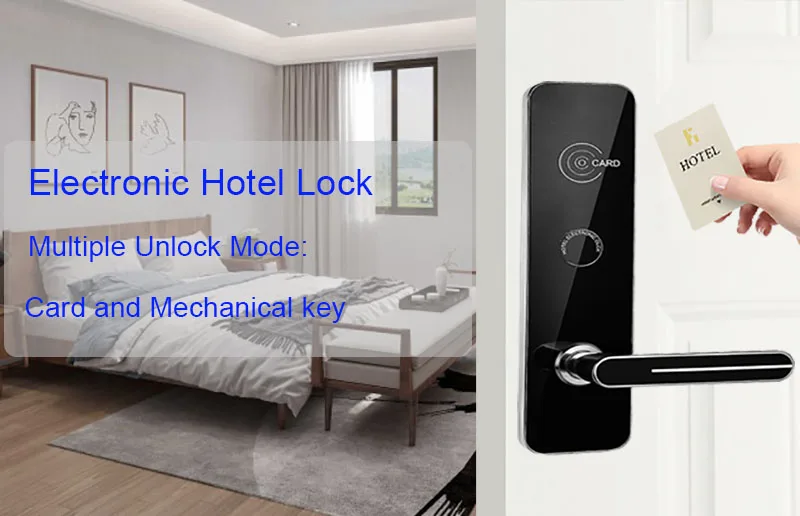Free Software Rfid Key Card Smart Hotel Guest Room Door Lock System For ...