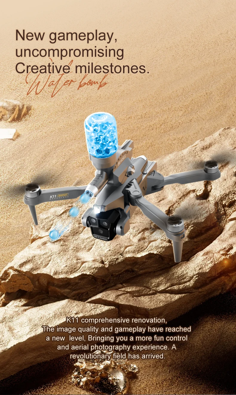 XKJ K11 MAX Folding Brushless Quadcopter Drone with Remote Control ...