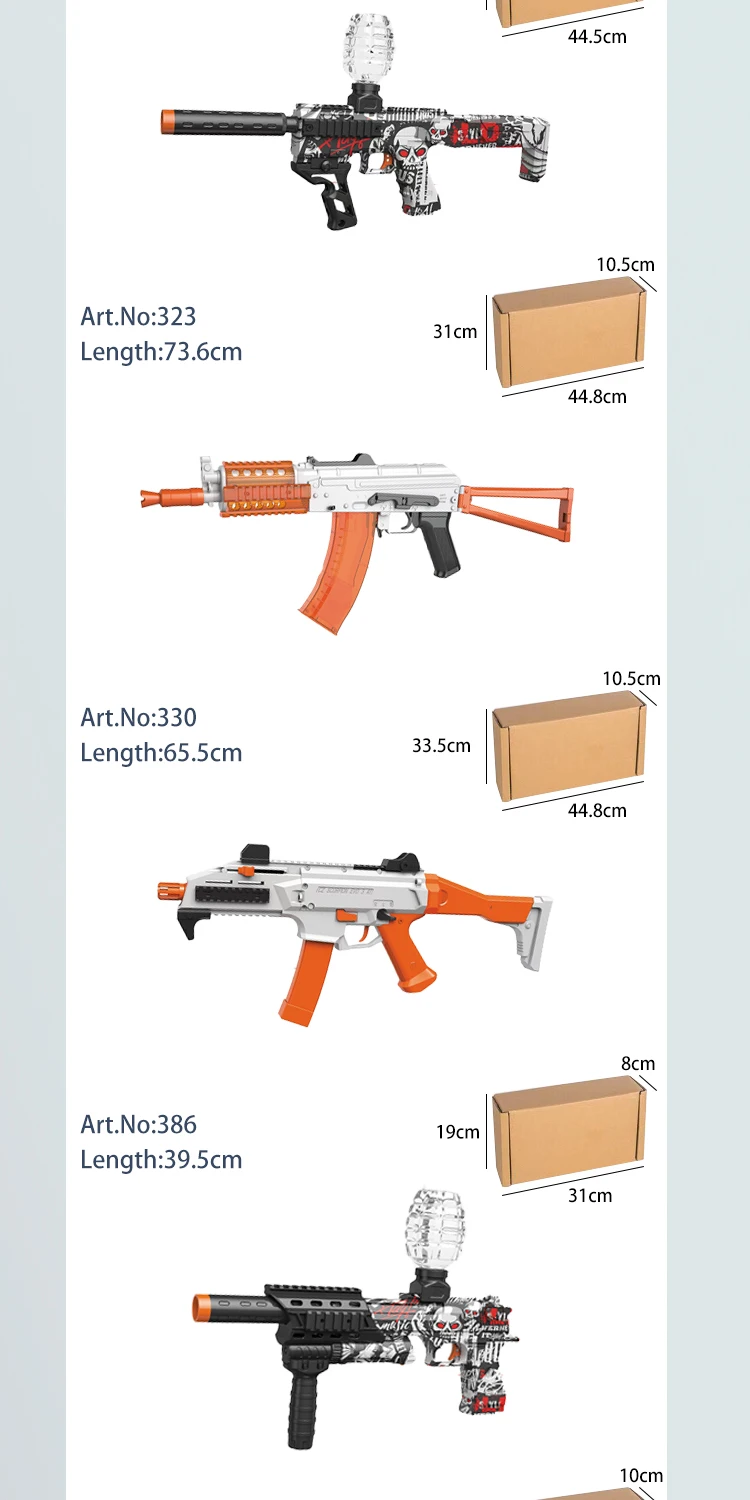 Outdoor Sport Toy Electric Powerful Gel Water Ball Gun Ak-74 Pistola De ...