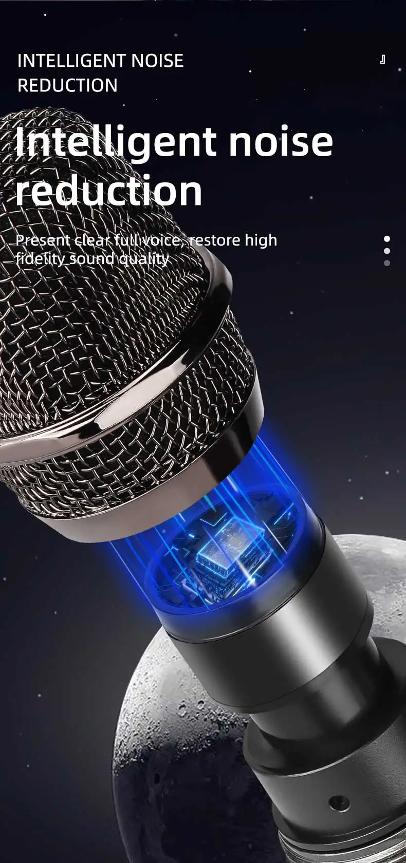 108 Professional Karaoke Wireless Microphone with CE Certificate