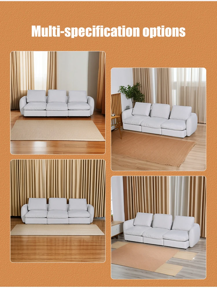 Long Sectional Luxury Sofa Set Light Minimalist Shape Modern Classic ...