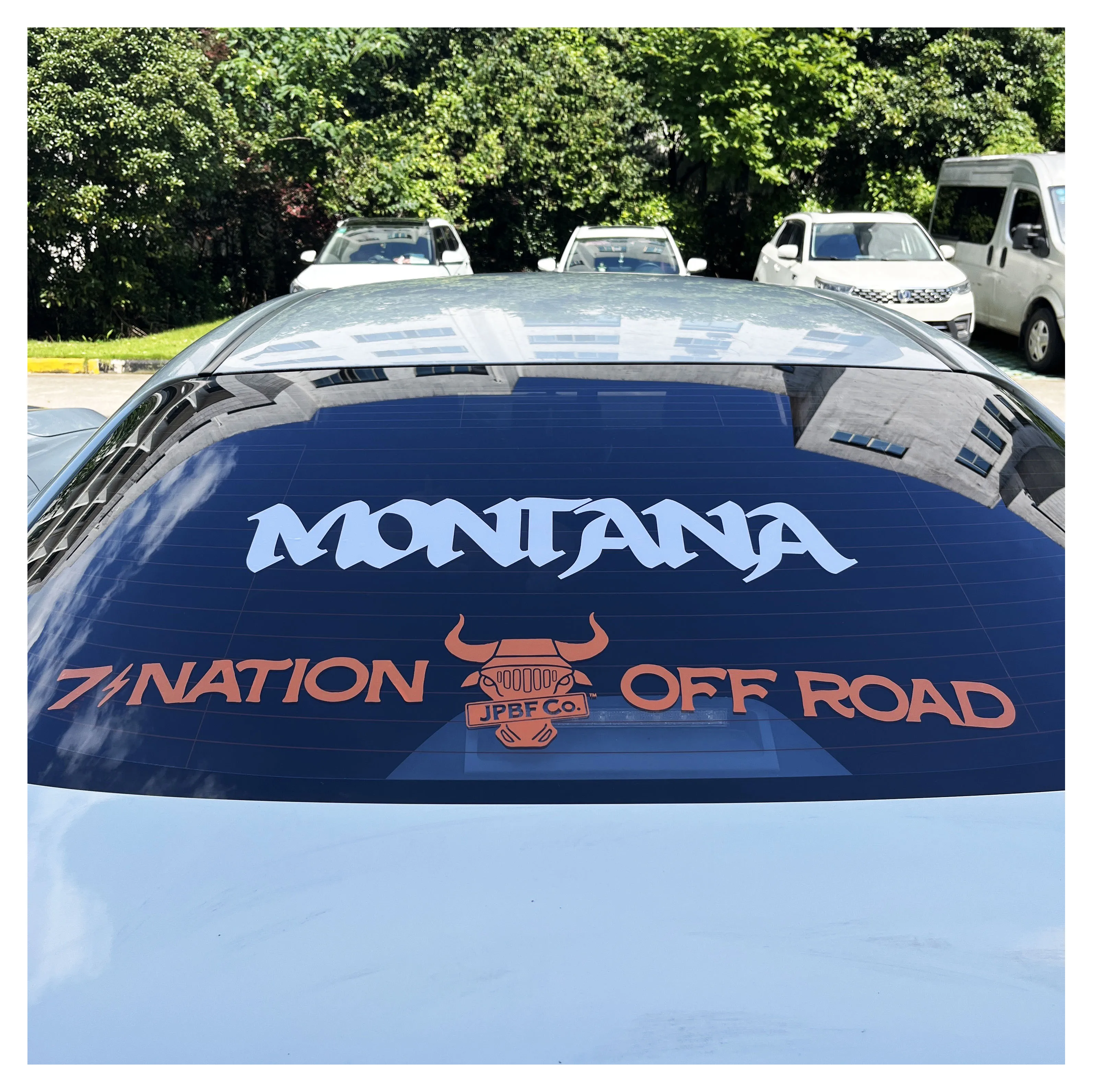 Custom Decorative Logo Transfer Decal Window Stickers Adhesive Bumper ...