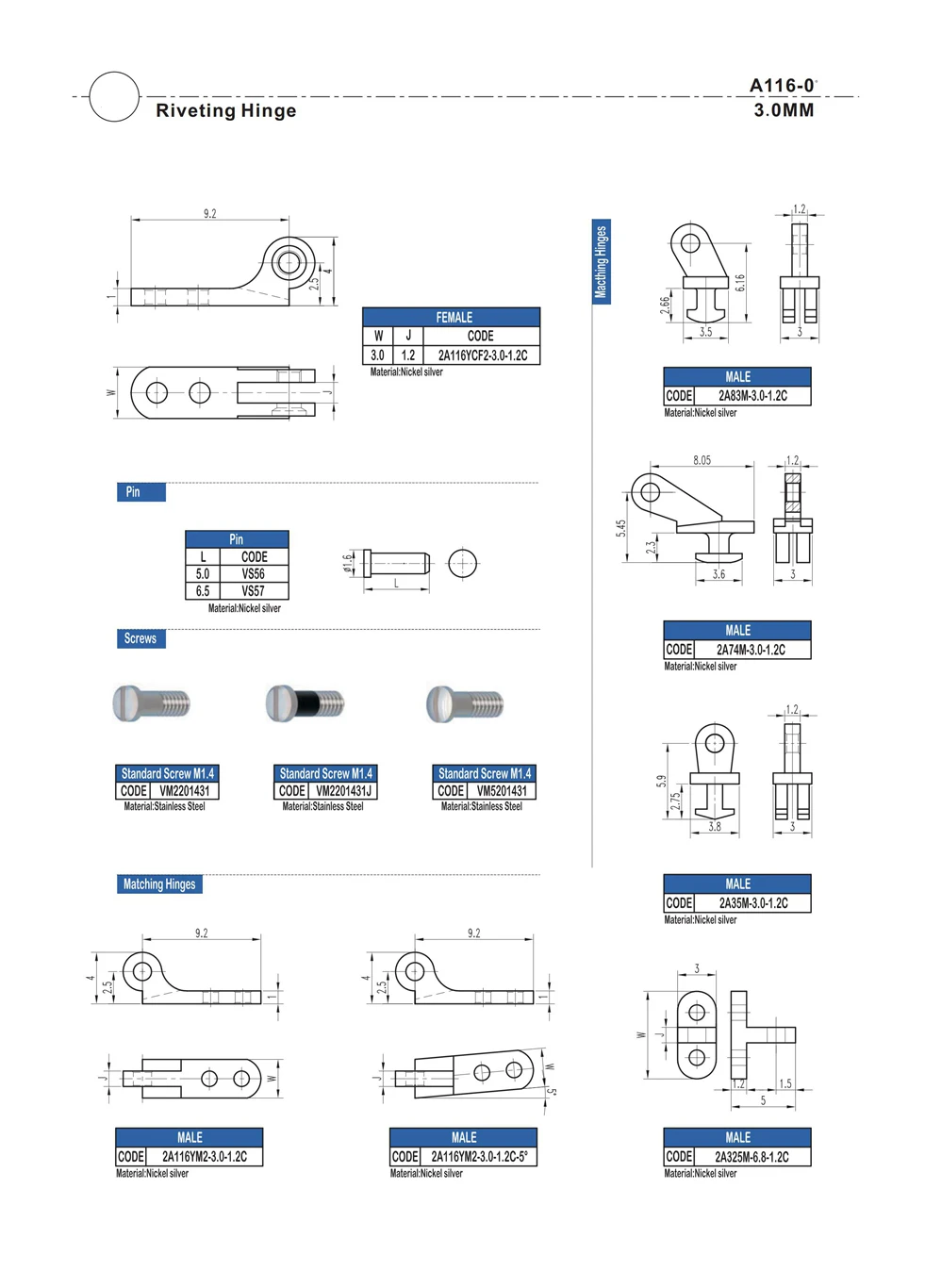 Glasses Assembly Hinges & Wire Cores - Eyewear Accessories