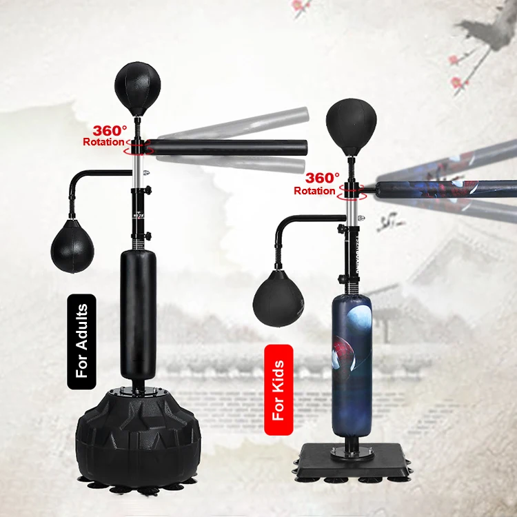 Height Adjustable Reflex Boxing Punching Bag & Spinning Bar - OEM