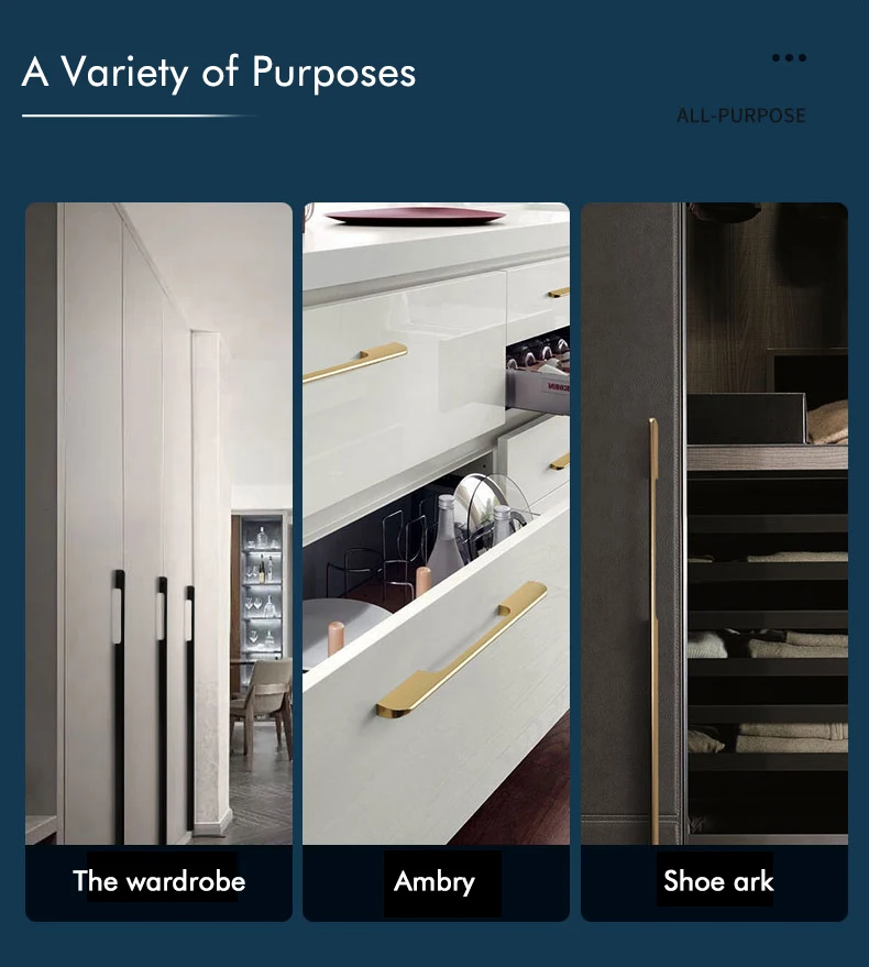 TOPCENT Wardrobe Pull Wholesale Kitchen Cupboard Handle Aluminium ...