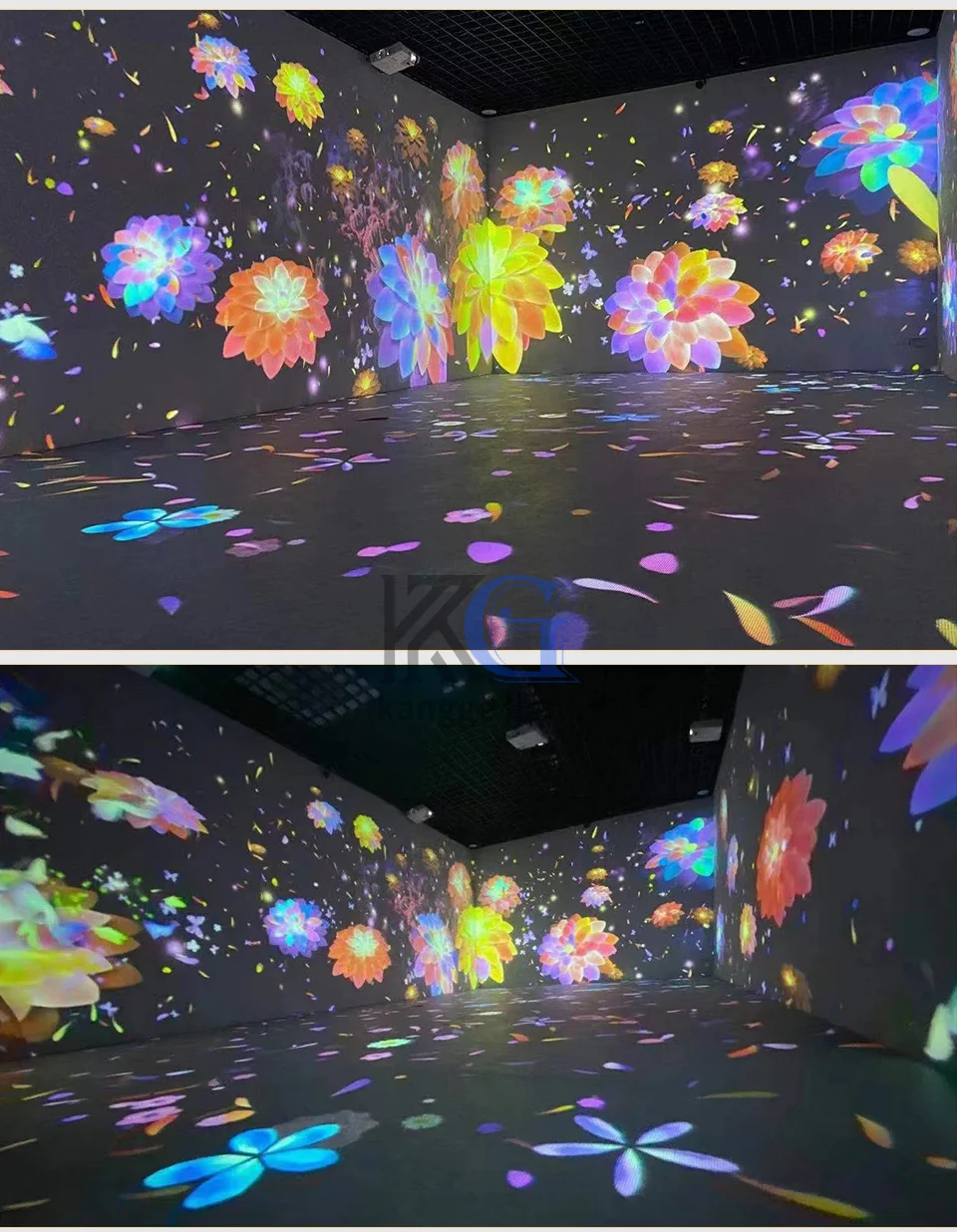 Naked Eye 3D Holographic Interactive Projection Wave Ground Park Indoor ...