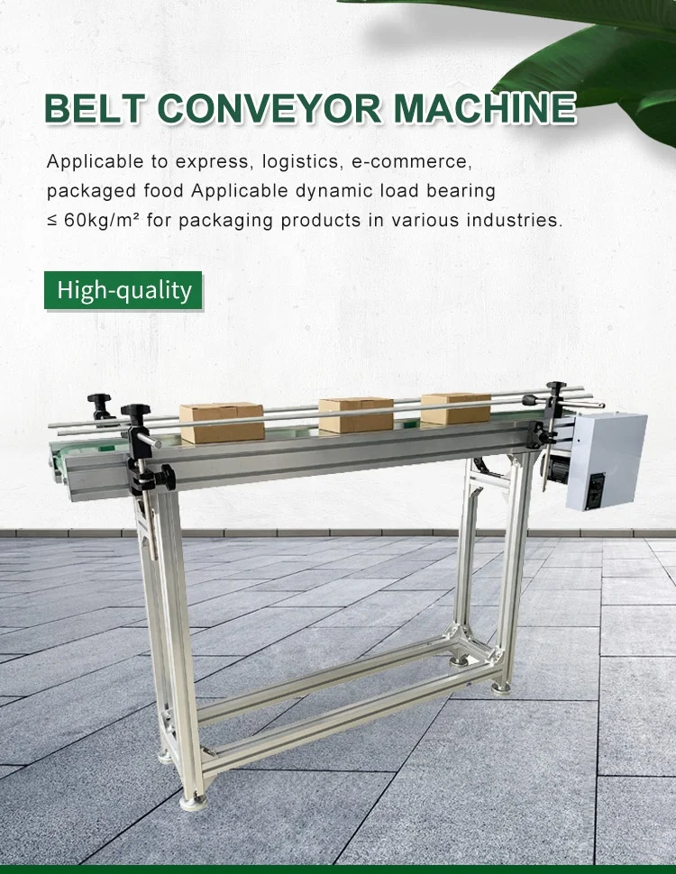 Customizable Mini Belt Conveyor with Baffles Small Conveyor Belt ...