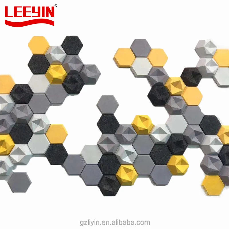 Hexagon Acoustic Parametric Wall Art - 3D Hexagonal Panels