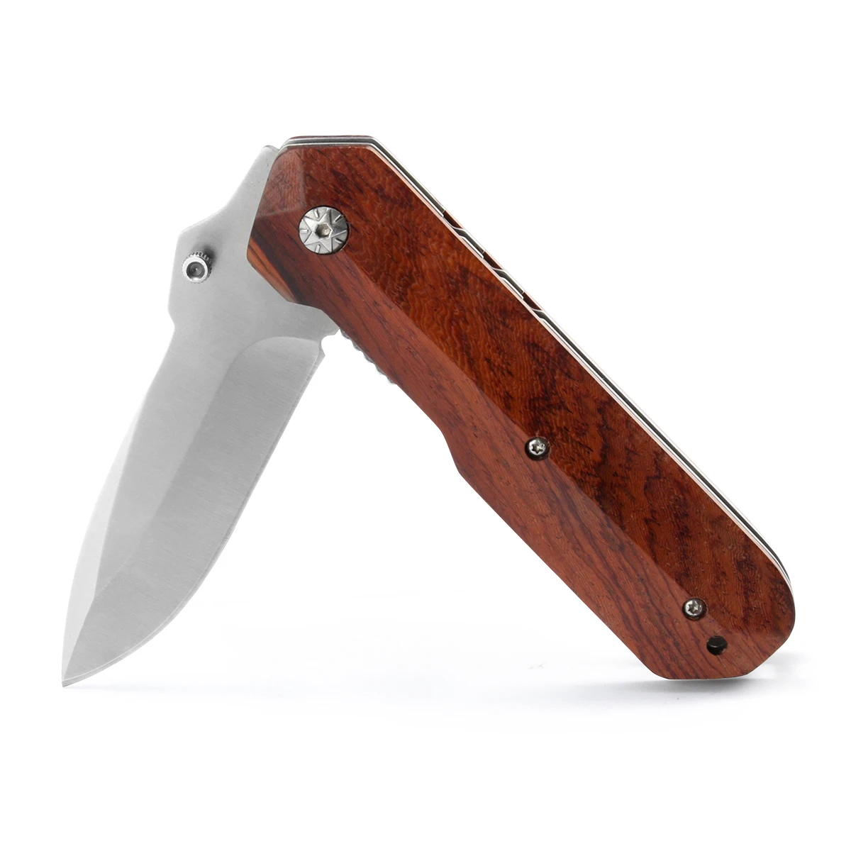 Kt036 Custom Logo Folding Tactical Knife Mini Wooden Pocket Survival ...