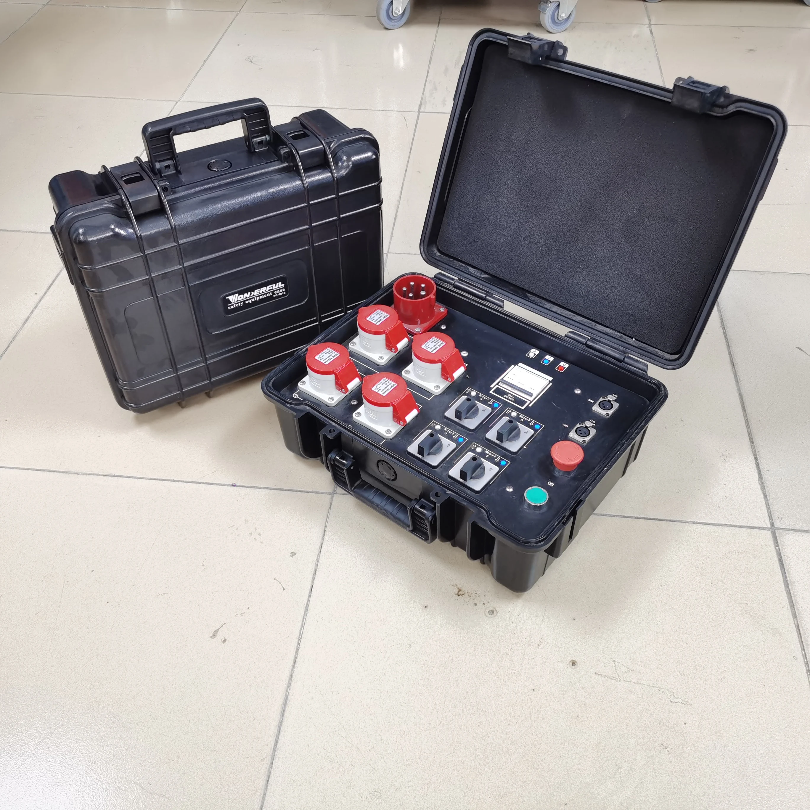 3 Phase 63amp Input Panel Distribution 12 Channels Power Extension Box ...