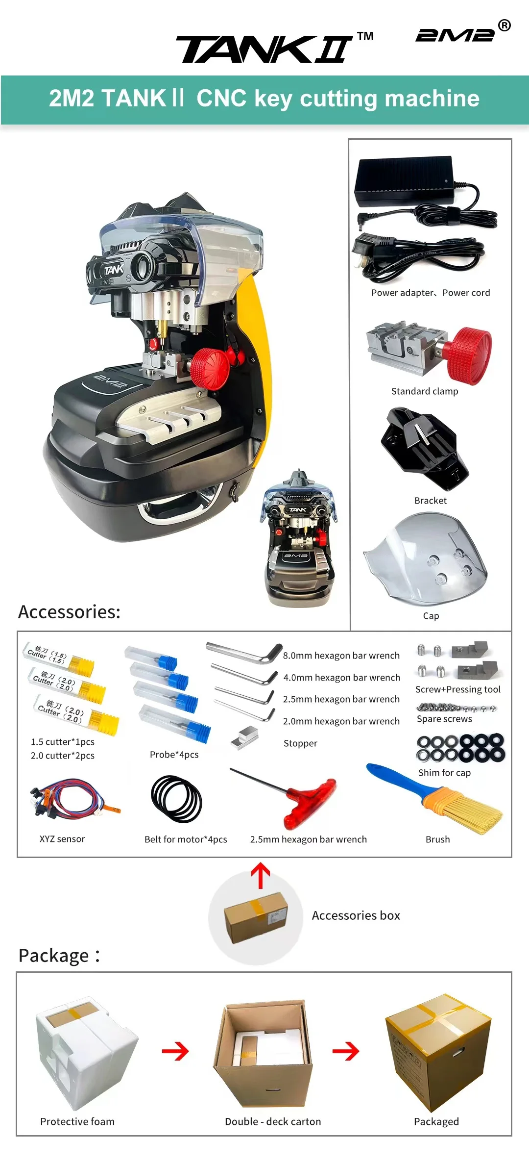 Cheap Powerful Automatic Key Cutting Machine 2m2 Magic Tank With Latest ...