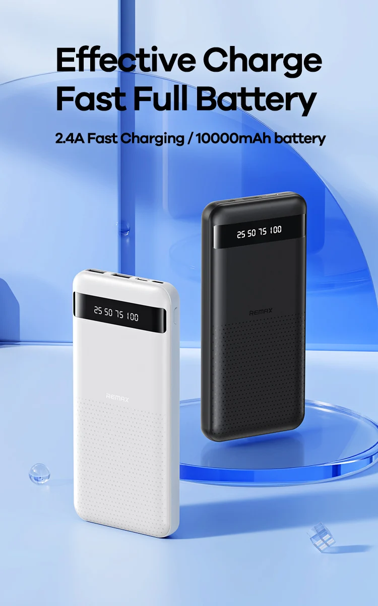 Remax Amzo Power Bank - 10000mah Fast Charging & Slim Design