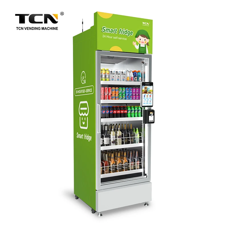 Tcn Touch Screen Smart Fridge Vending Machine Cold Drinks Ai Vending ...
