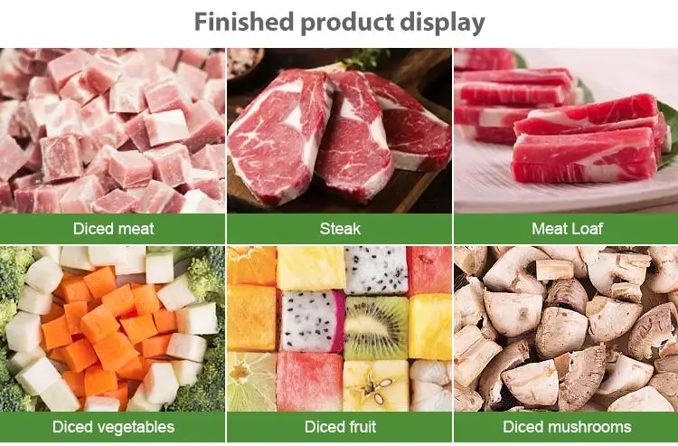 Fresh Machine/meat Slicer Industrial Meat-dicer Frozen Block Beef Cube ...