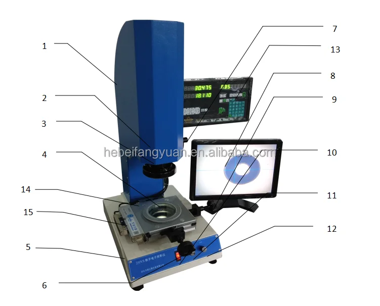 25JVS Digital Electronic Profile Projector - Precision & Custom Support