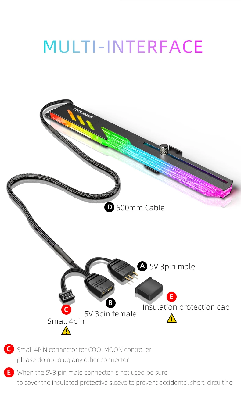 Factory Price Coolmoon Gpu Stand Computer Gaming Pc Argb Sync Gpu ...