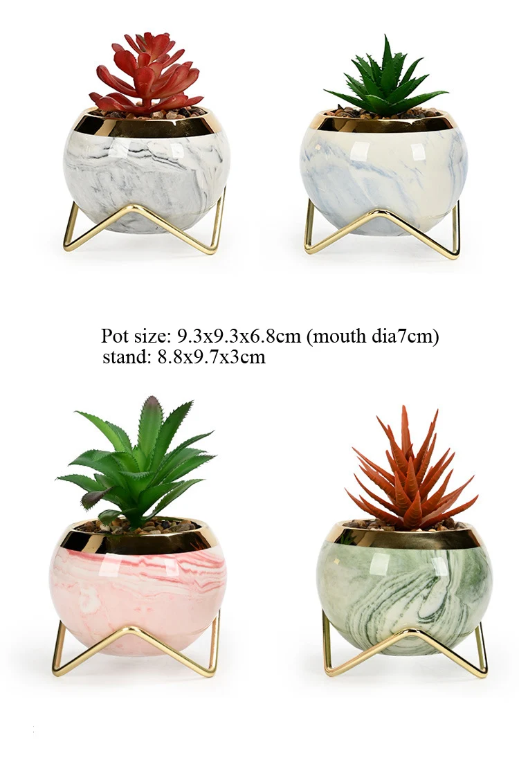 Nordic Small Flower Pot Ceramic Cactus And Succulent Planter Porcelain ...