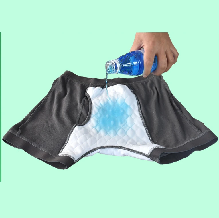 Yx-newest Design Pee Proof Absorbent Washable Mens Incontinence ...