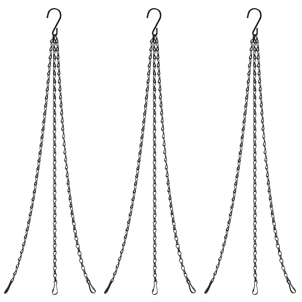 Garden Green Basket Hanging Flower Pot Hanging Chain Pet Bird Cage ...