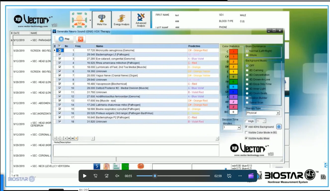 Portable Body Scanner - Biofeedback Health Analyzer