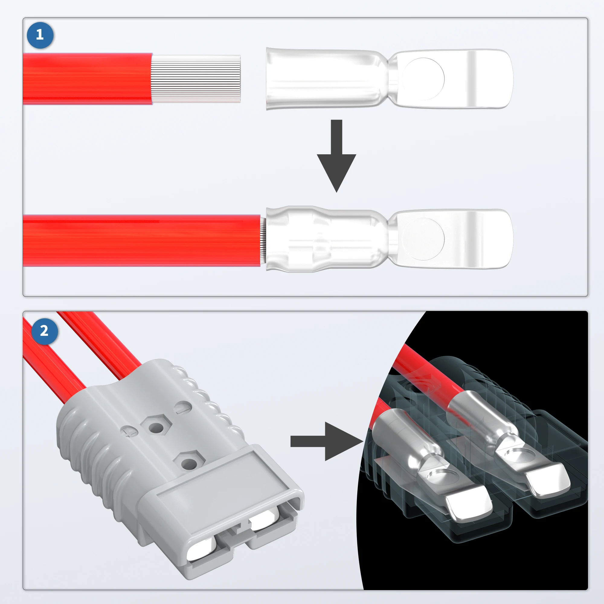 Winch Quick Connect Battery Terminal TuoLauthon 175A Battery Connector