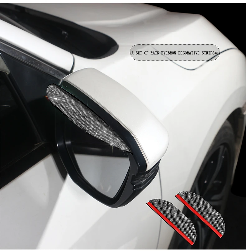 Universal Bling Crystal Car Decoration Double Sided Stickers Car Rear ...