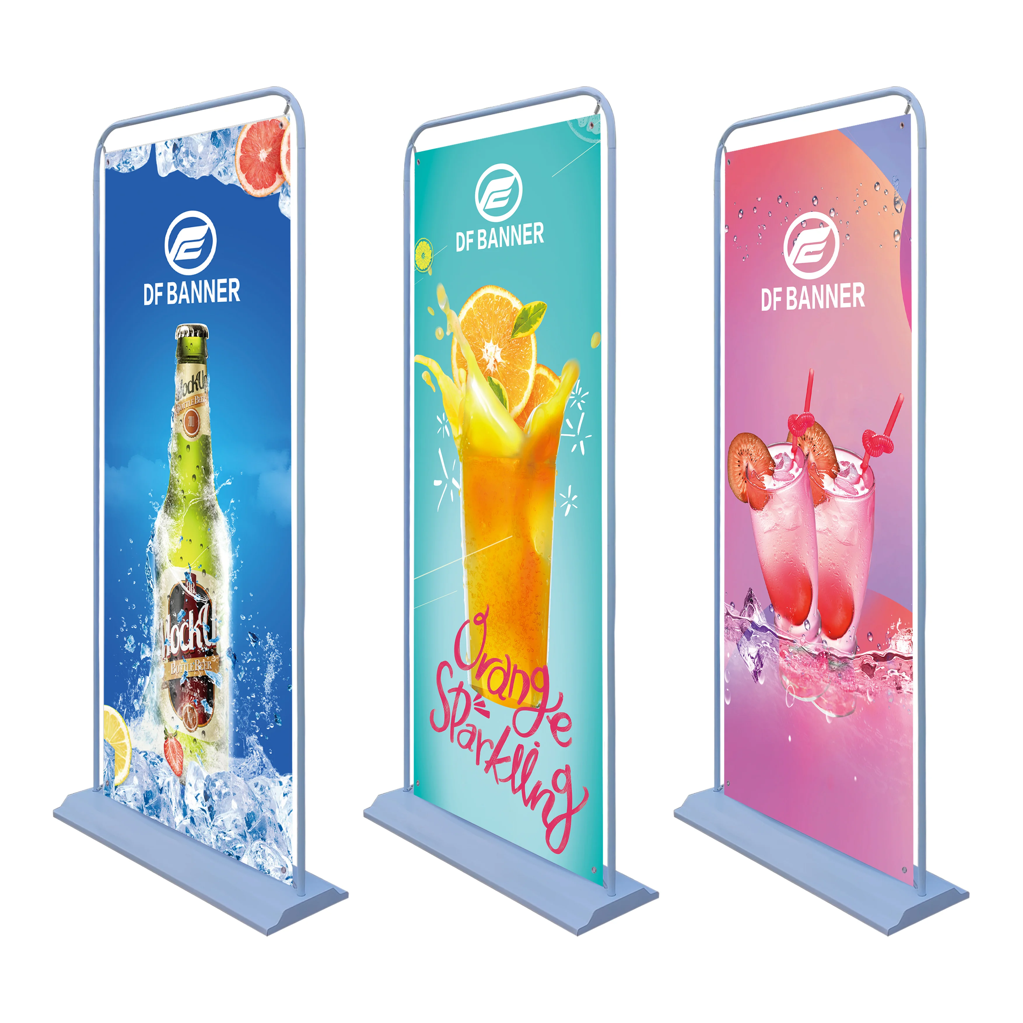 Door Shape Banner Stands - Custom Printed Advertising Racks
