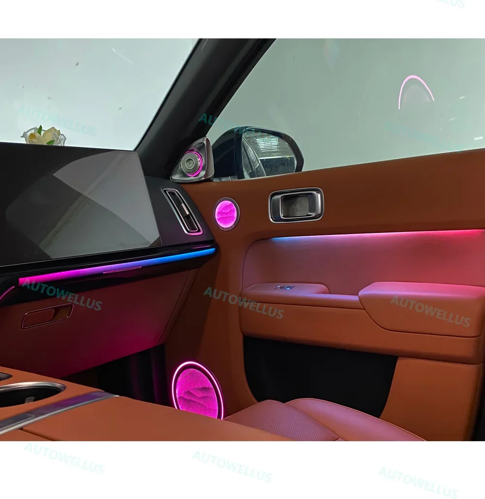 64-Color Dynamic Dashboard Door Panel Ambient Lights for Lixiang L7/L8 ...