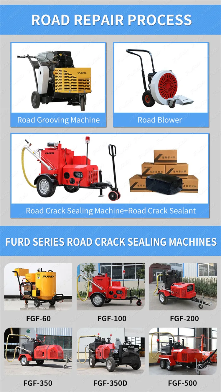 60L Asphalt Crack Sealing Machine Pavement pothole filler Asphalt glue ...