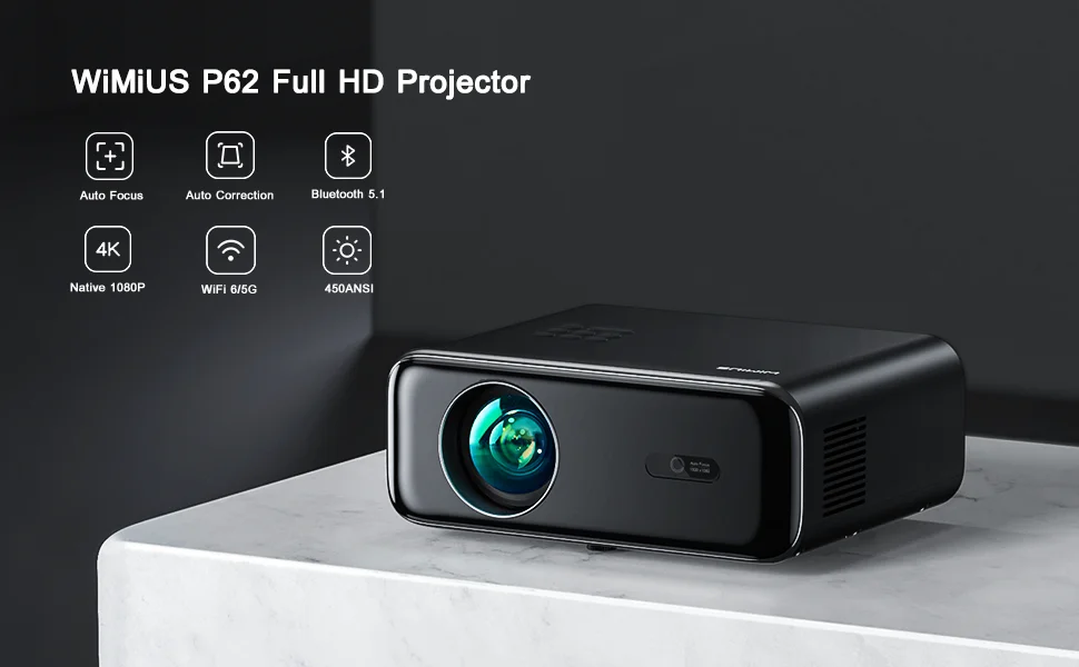 Wimius P62 Full Hd 1920x1080 Home Theater Led Lcd Video Projector 4k ...