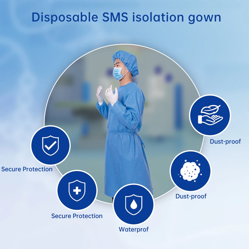 Topmed Surgical Sterile Gowns - Disposable & Ozone Disinfected