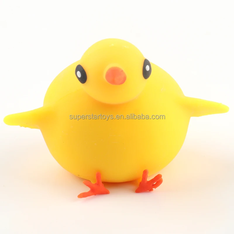Squeeze Cute Chicken Toy Sand Filled Stretchy Sensory Yellow Chicken ...