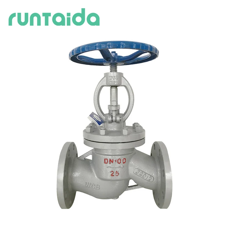 DIN Standard 50mm DN50 Handwheel Flange Type Steam Carbon Steel Globe Valve