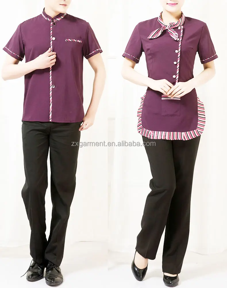 Design Custom Hotel Cleaner Uniforms - Unisex Housekeeping Workwear ...