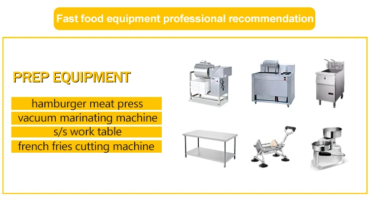 CHEFMAX Commercial Kfc Mcdonalds Burger Restaurant Kitchen Full Set ...