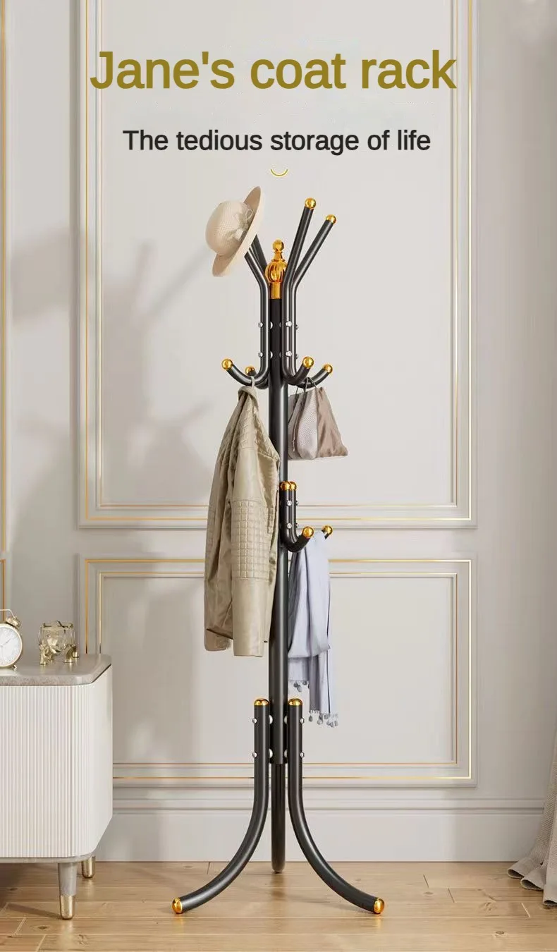 Floor-to-ceiling Coat and Hat Rack - Versatile Organizer