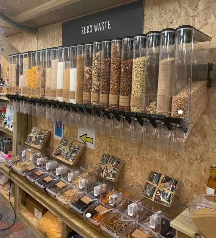 Supermarket Bulk Candy Dispenser Plastic Food Dispensers with Price Tag ...