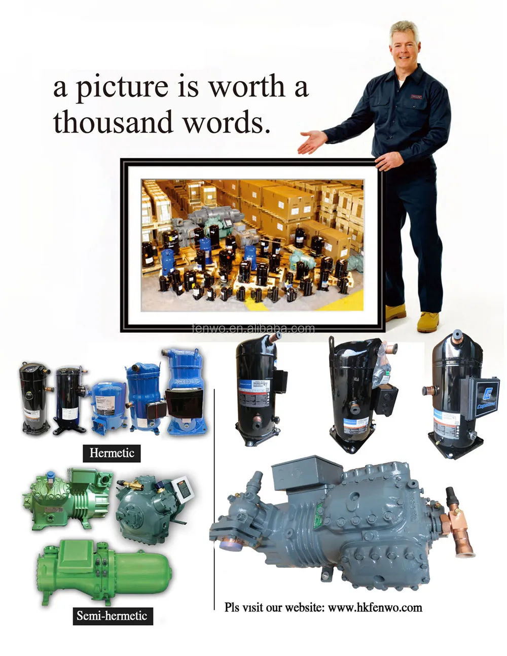 Carrier Reefer Parts - Compressor 06DR241 for Cold Storage