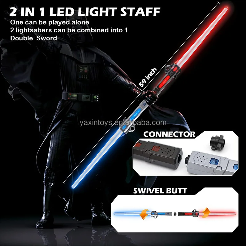 Retractable Fighting Lightsaber With 7 Colors Changing Led Light ...