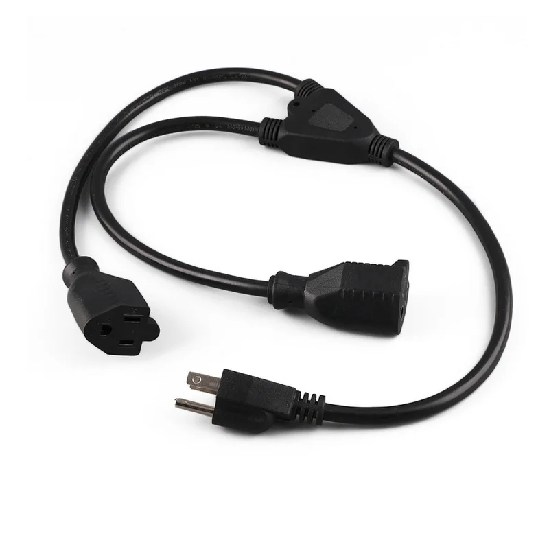 Spliter Nema5-15p Double C13 Nema5-15r 2 In 1 Nema5-15r Type Cable ... Spliter Nema5-15p Double C13 Nema5-15r 2 In 1 Nema5-15r Type Cable ...